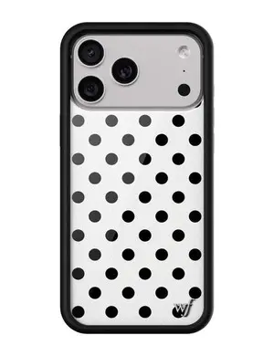 WILDFLOWER CASES Polka Dot | White And Black Iphone 17/17e/air/17 Pro/17 Pro Max Case - Iphone 17 Pro Max