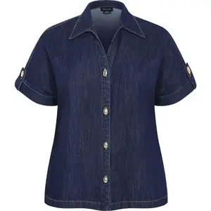 City Chic Tilly Cotton Denim Shirt