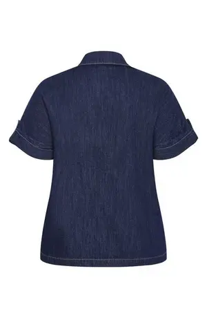 City Chic Tilly Cotton Denim Shirt