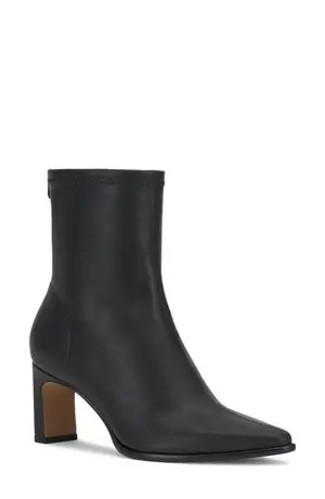 Vince Camuto Julea Pointed Toe Block Heel Bootie - Black