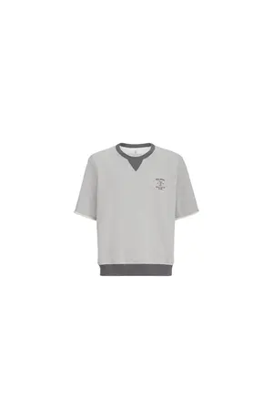 Brunello Cucinelli Embroidered Cotton French Terry Sweatshirt