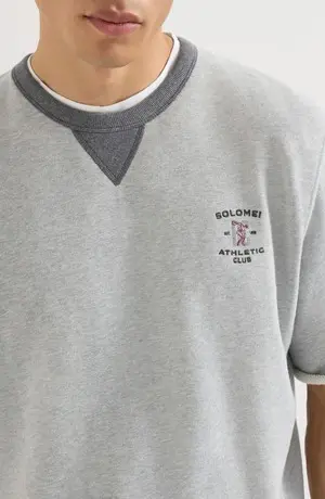 Brunello Cucinelli Embroidered Cotton French Terry Sweatshirt