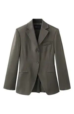 Mango Fitted Waist Suit Jacket