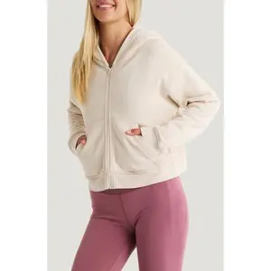 FREE FLY Full Zip Hoodie - Stone