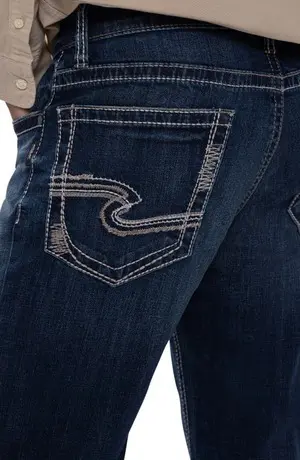 SILVER JEANS CO. Zac Relaxed Fit Straight Leg Jeans