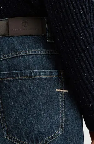 Brunello Cucinelli Authentic Straight Trousers With Shiny Bartack