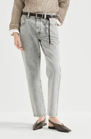 Brunello Cucinelli Authentic Straight Leg Trousers - Light Grey