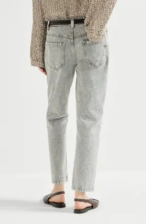 Brunello Cucinelli Authentic Straight Leg Trousers - Light Grey