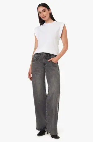 Habitual Blaine High Waist Straight Leg Jeans - Charcoal