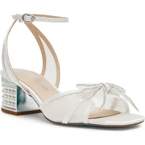 Betsey Johnson Cody Ankle Strap Sandal - Ivory