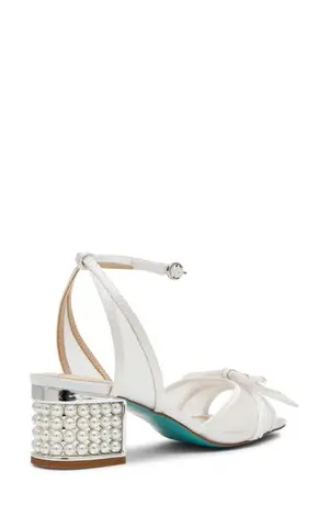 Betsey Johnson Cody Ankle Strap Sandal - Ivory