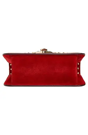 Valentino Garavani Small Rockstud Shoulder Bag - Red