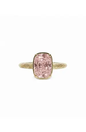Sterling Forever Sterling Pink Sapphire Ring - Gold