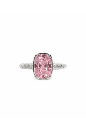 Sterling Forever Sterling Pink Sapphire Ring - Silver