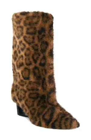 Ash Vanya Faux Fur Boot - Saddle