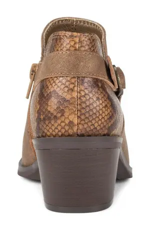BARETRAPS Duala Block Heel Ankle Bootie - Saddle