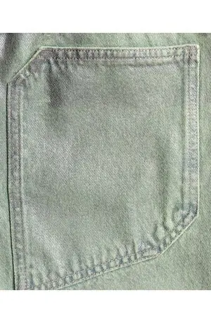Mango Coated Wide Leg Jeans