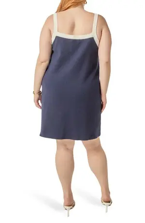 English Factory Contrast Trim Patch Pocket Dress
