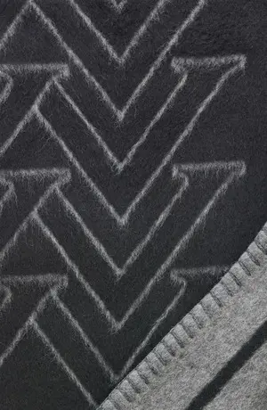 JACK VICTOR Mister Vic Silk Throw - Charcoal