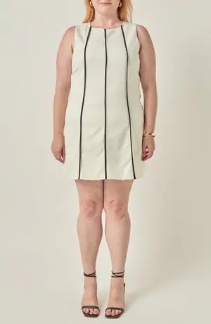 Endless Rose Sleeveless Minidress - White/black