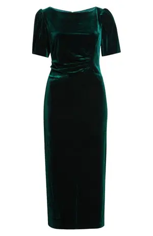 JESSICA HOWARD Boatneck Velvet Gown