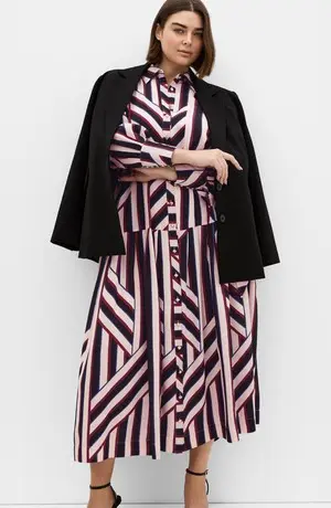 City Chic Long Sleeve Dress