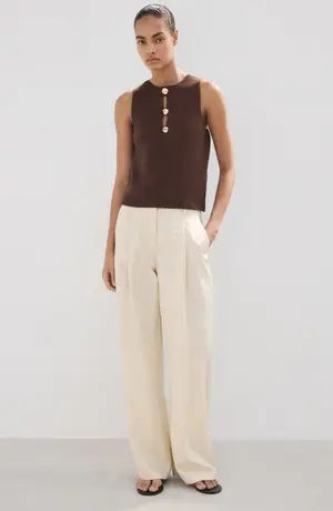 Mango Beaded Knit Tank