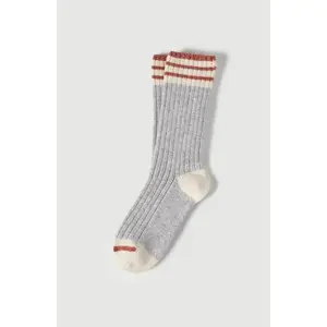 Brunello Cucinelli Cashmere Rib Knit Socks - Light Grey