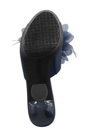 CHARLES DAVID Kamchi Floral Appliqué Slide Sandal
