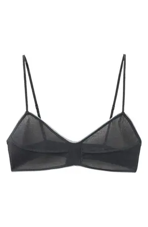 Mango Semi-sheer Knit Crop Top