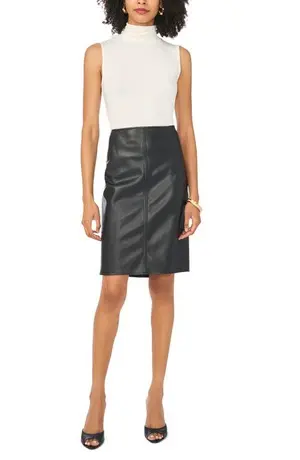 Vince Camuto Faux Leather Skirt