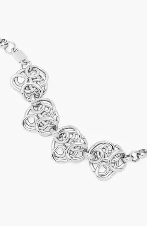 YOJ Sculptural Motif -plated Bracelet