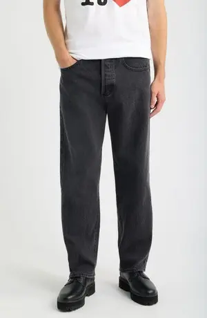 Obey Boxcar Straight Leg Jeans - Faded Black