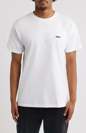 Obey Razor Graphic T-shirt - White