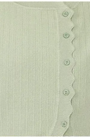 PETAL & PUP Mackie Scalloped Ribbed Top