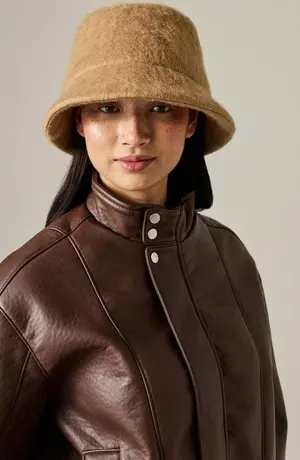 Helen Kaminski Rita Wool Blend Bucket Hat - Oak