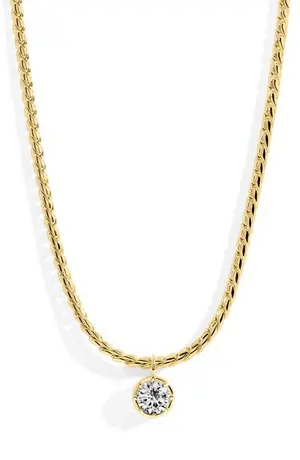 Lili Claspe Bruna Cubic Zirconia Pendant Necklace - Gold