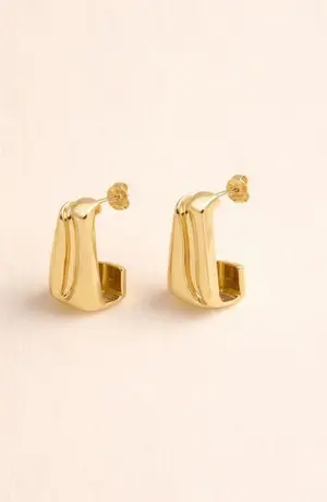 YOJ Fala Wave Maxi Hoop Earrings