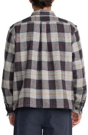 Rvca Dayshift Flannel Button-up Shirt - Purple Multi