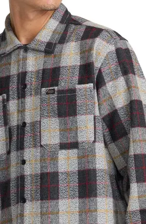 Rvca Dayshift Flannel Button-up Shirt - Purple Multi