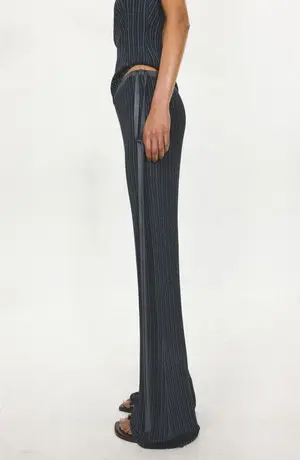 Mango Ribbed Flare Leg Pants