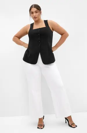 City Chic Jaz Peplum Vest