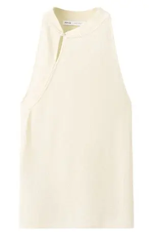 Mango Halter Neck Knitted Top