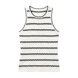 BRODIE CASHMERE Breton Stitch Vest