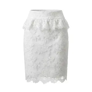 LOR REIN Elio Lace Peplum Skirt