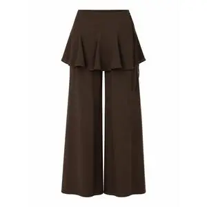 Carmen Says Pisco Flared Pants With Wrapped Skirt Details