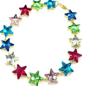 ACHALA HANDCRAFTED American Dream Star Crystal Necklace