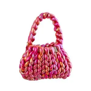 ILLLINA Flamingo Metallic Statement Bag – Candy - Pink