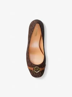 Michael Kors Dori Signature Logo Block Heel Pump