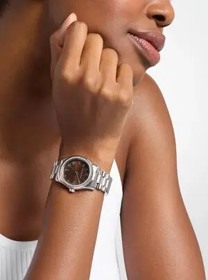 Michael Kors Lexington Stainless Steel Watch - Silver
